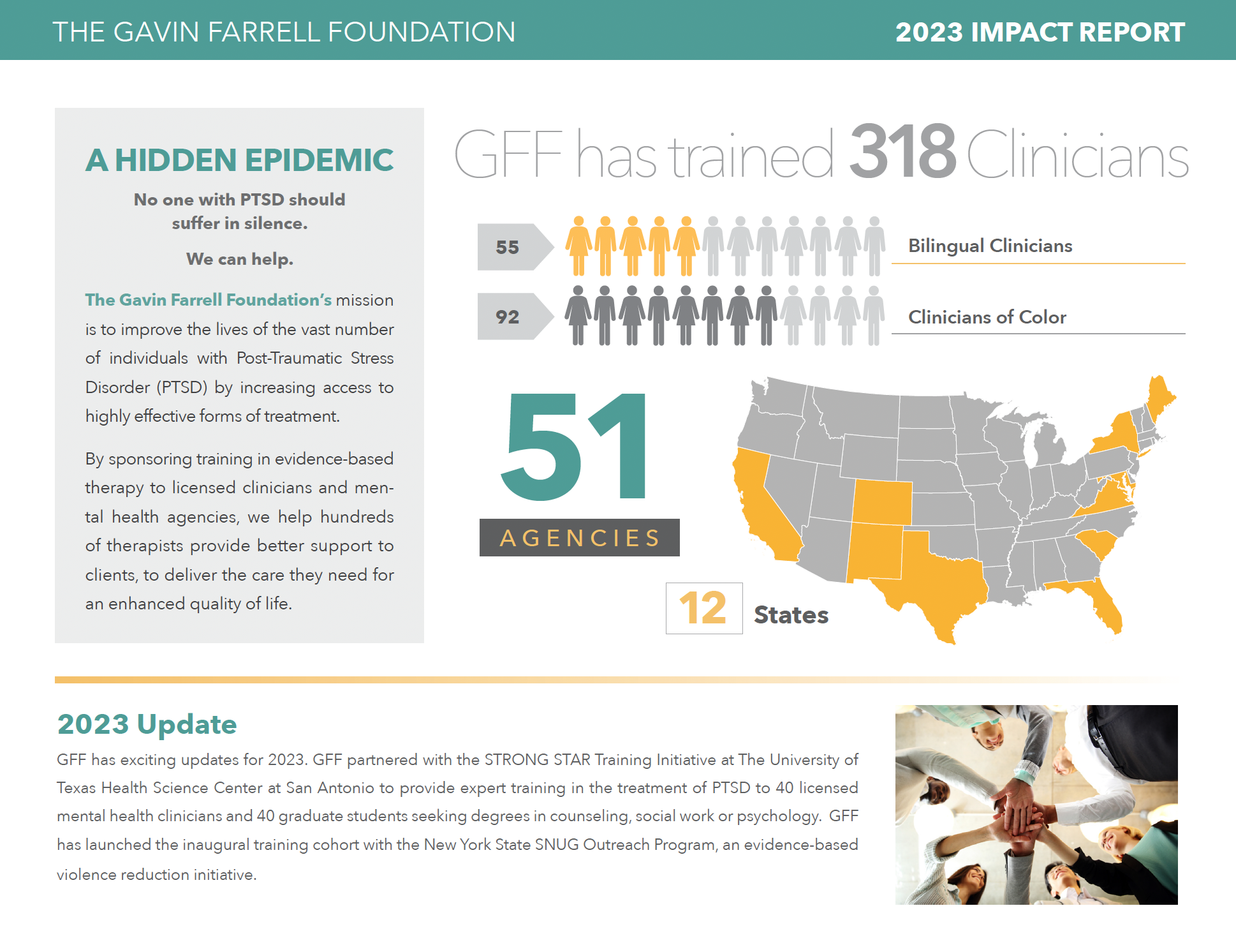 Our Impact — Gavin Farrell Foundation